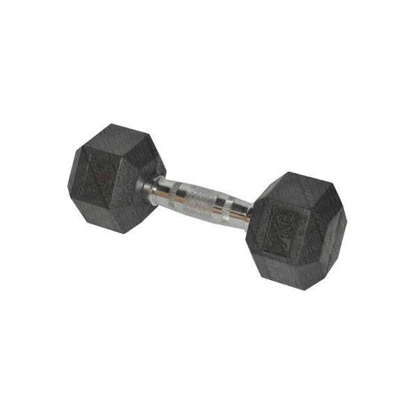 Pump & Fixed Weights - Rubber Hex Dumbbells 3kg | Fitness Masters